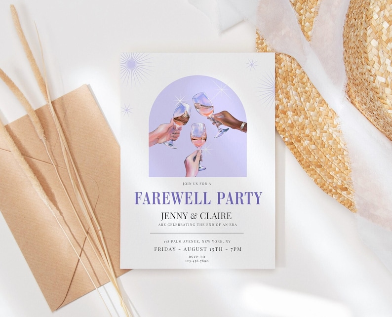 Farewell Party Invitation Templates Printable Invitation Going Away ...
