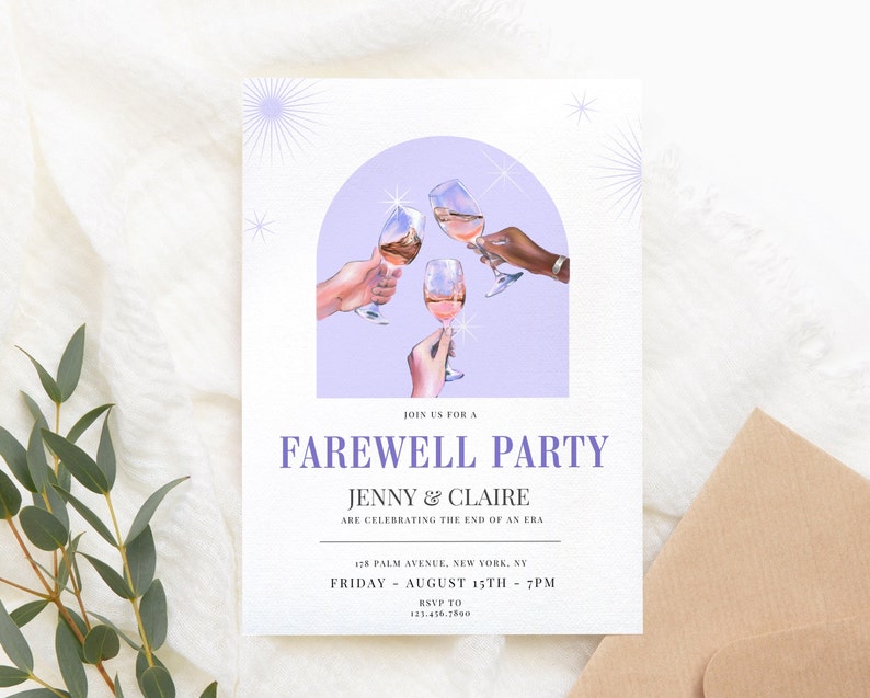 Farewell Party Invitation Templates Printable Invitation Going Away ...