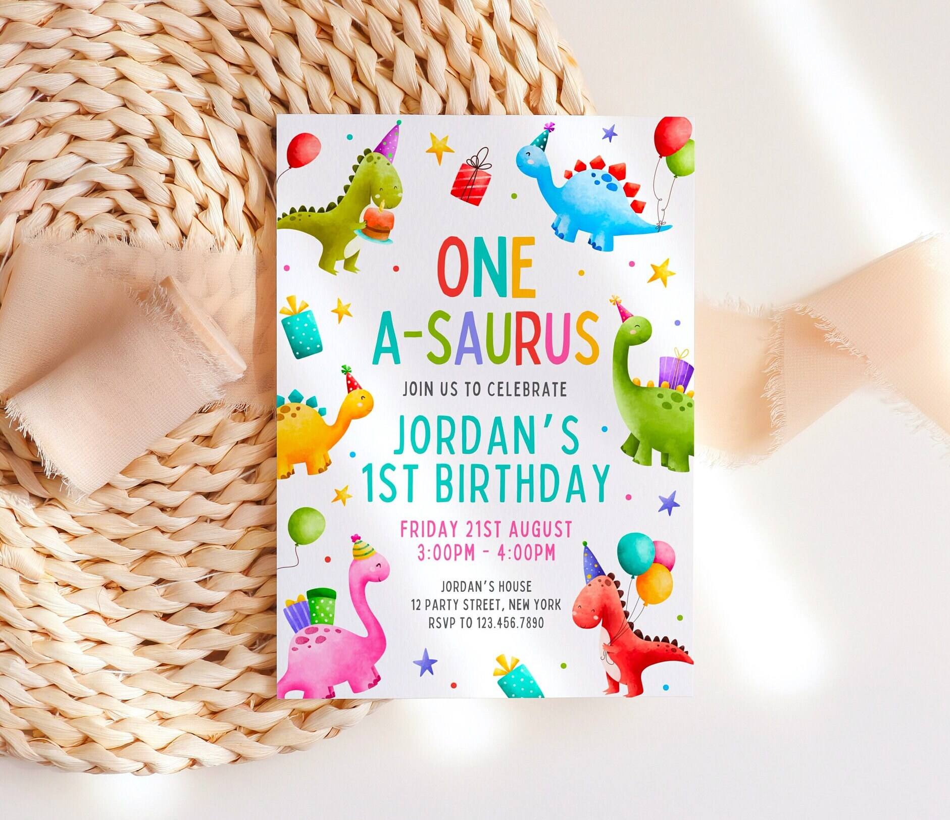 One-a-saurus Dinosaur Birthday Bundle Digital Download Dino 1st ...