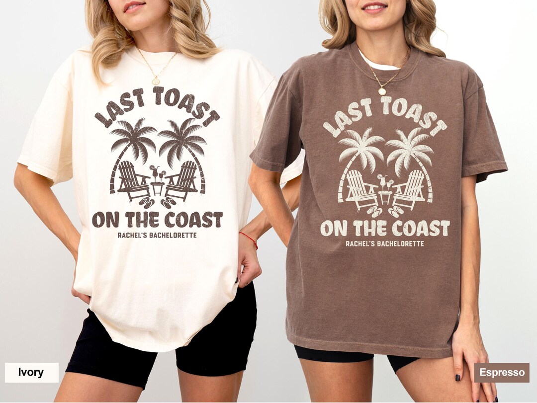 Custom Last Toast on the Coast Social Club Shirt, Luxury Bachelorette ...