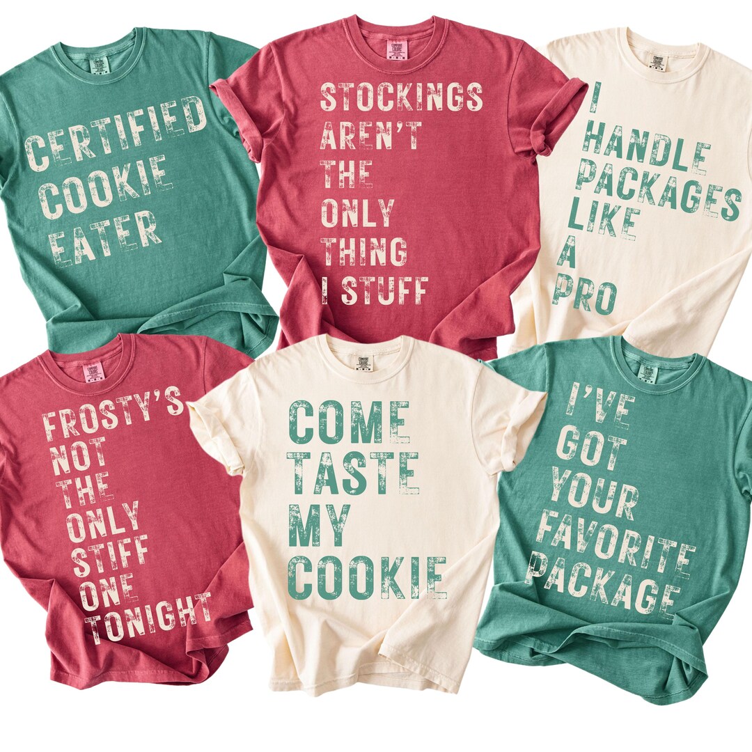 Couples Christmas Inappropriate Shirt, Rude Dirty T Shirts for Couples ...