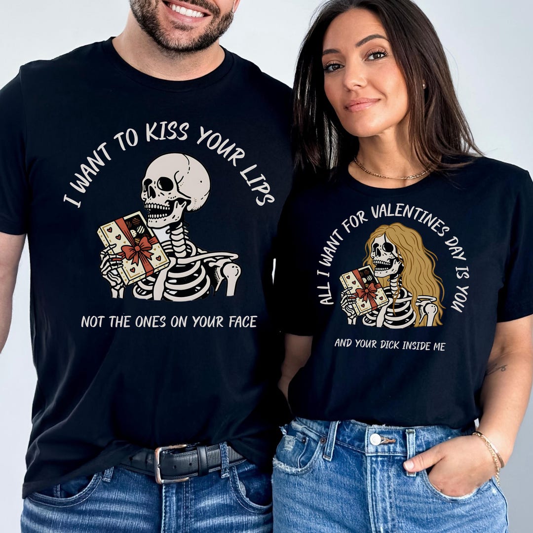 Couples Valentine Inappropriate Shirt, Rude Dirty T Shirts for Couples ...