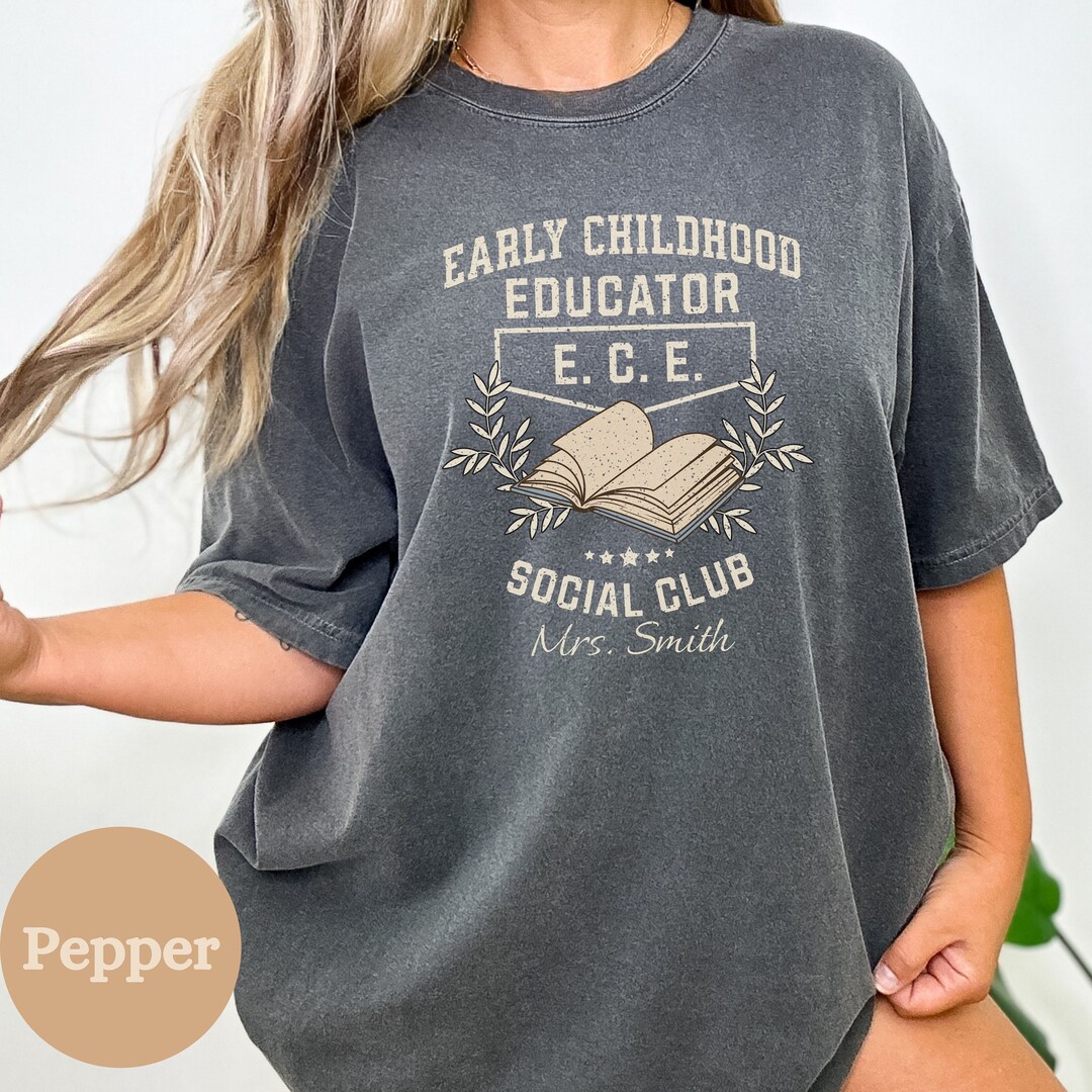 Custom Name Back-to-school Early Childhood Educator E.C.E T-shirt ...