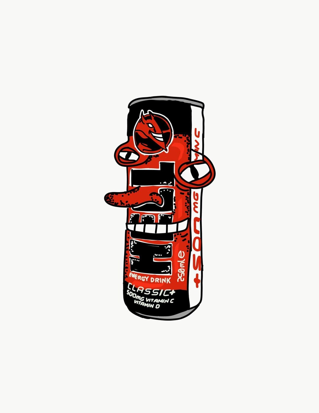 Energy Drink Sticker Skateboard Sticker Waterproof Sticker - Etsy