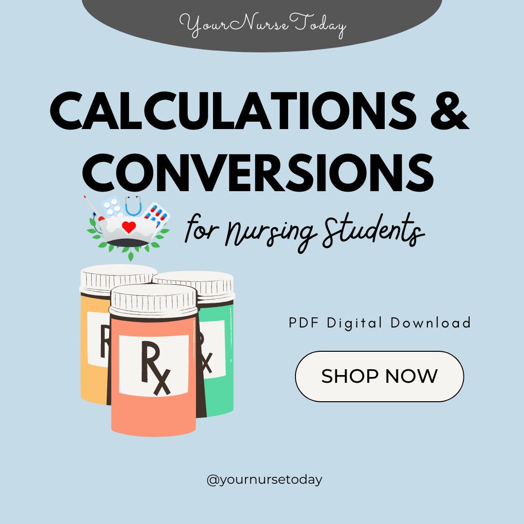 Conversions for Nursing Students - Etsy