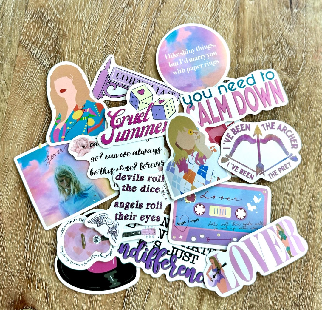 Swift Decal Sticker Taylor Decal Midnights Sticker Lover Decal Pack TS ...