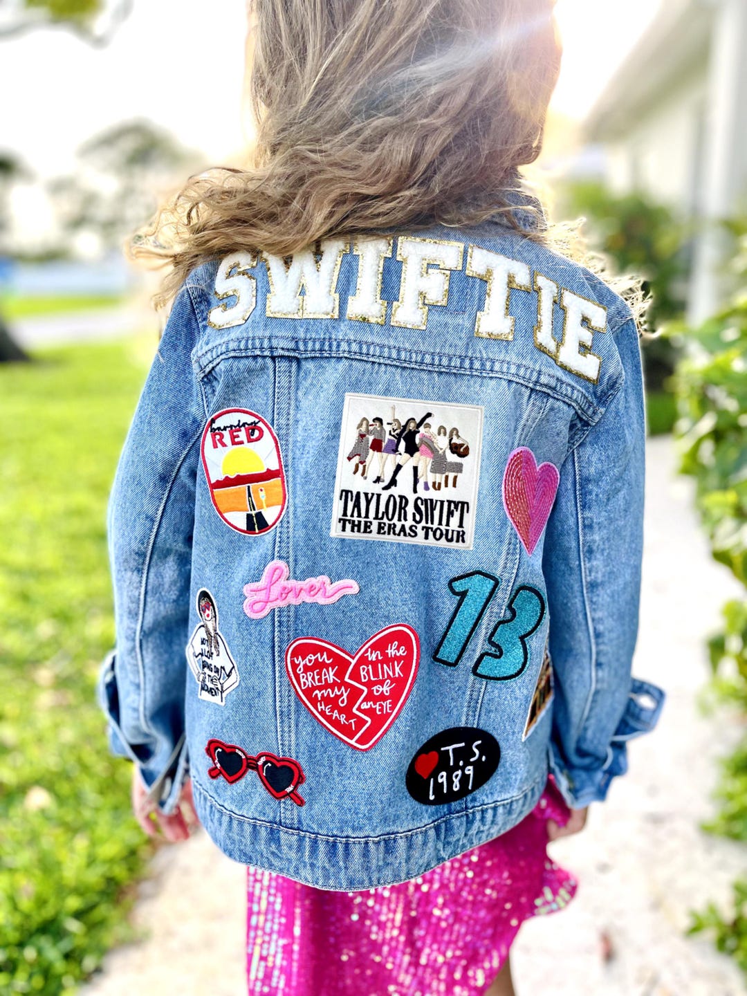 TS Jacket Jean Girls Patch Jacket Custom Girls Jacket TS Denim Custom ...