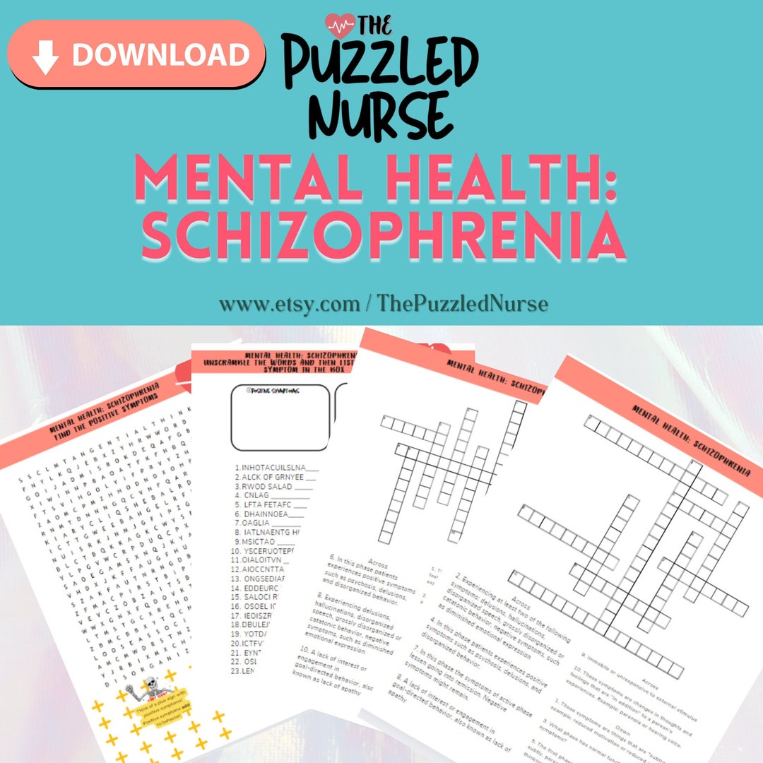 Mental Health: Schizophrenia Study Puzzle - Etsy