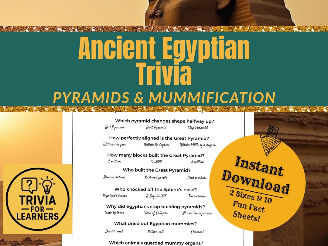 Egypt Pyramids Trivia, Ancient Egypt Trivia, Fun Trivia, World History ...