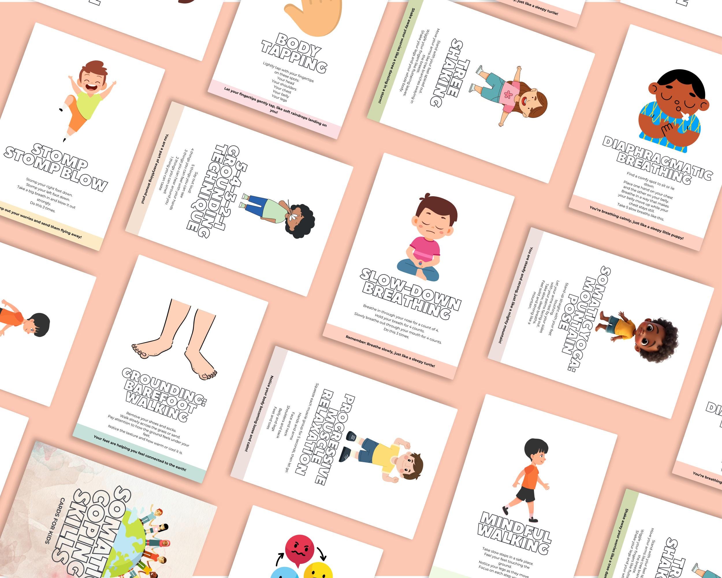 Somatic Coping Skills Poster, Daycare Activities, Somatic Coping Cards ...