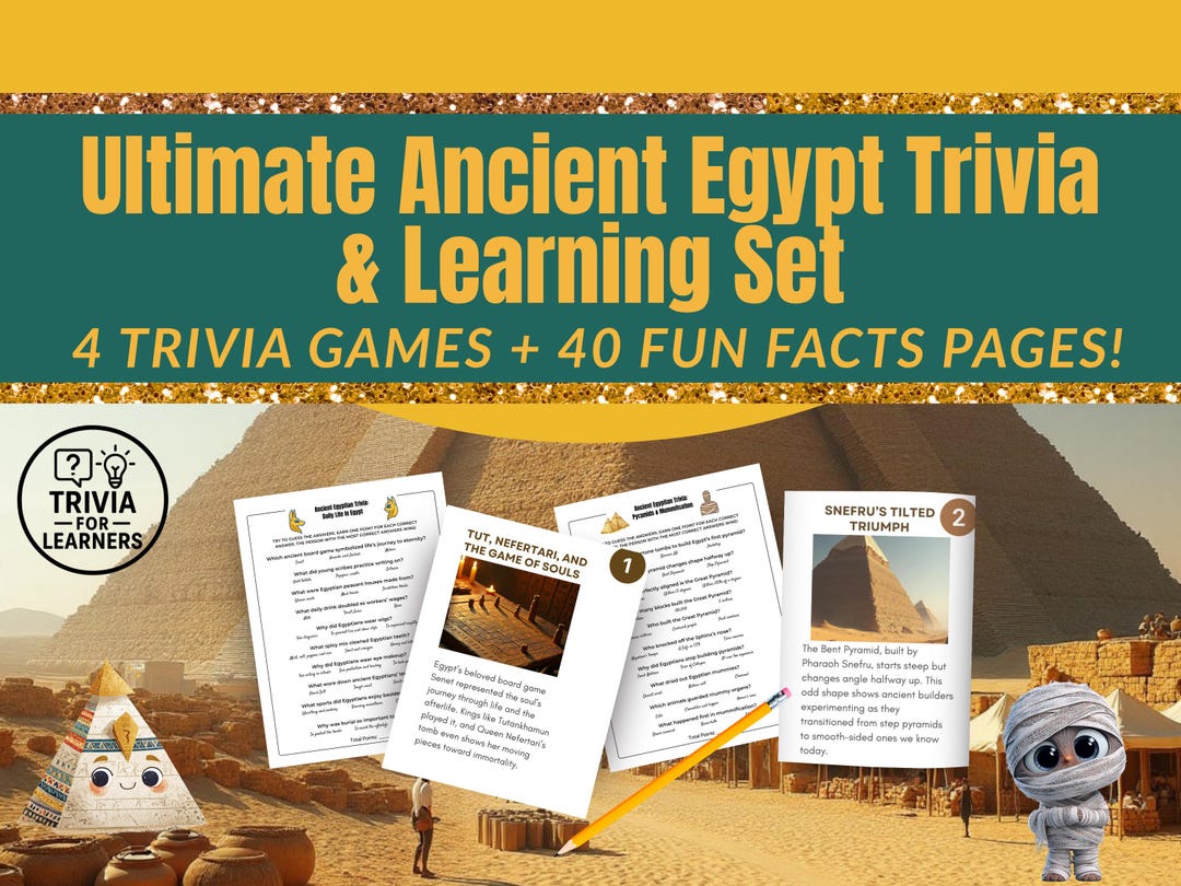 Ancient Egypt Educational Games, Family Game Night, Educational ...