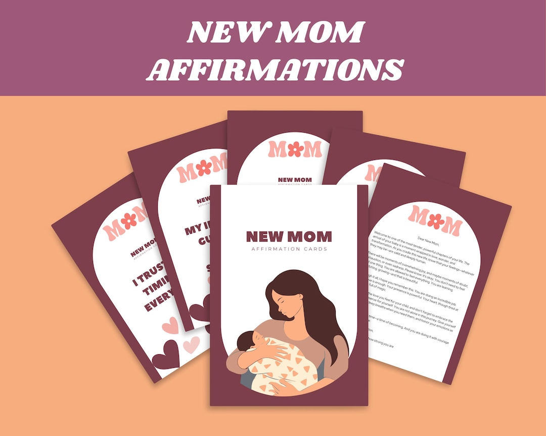 New Mom Affirmation Cards | Printable Support for Postpartum & Adoption ...
