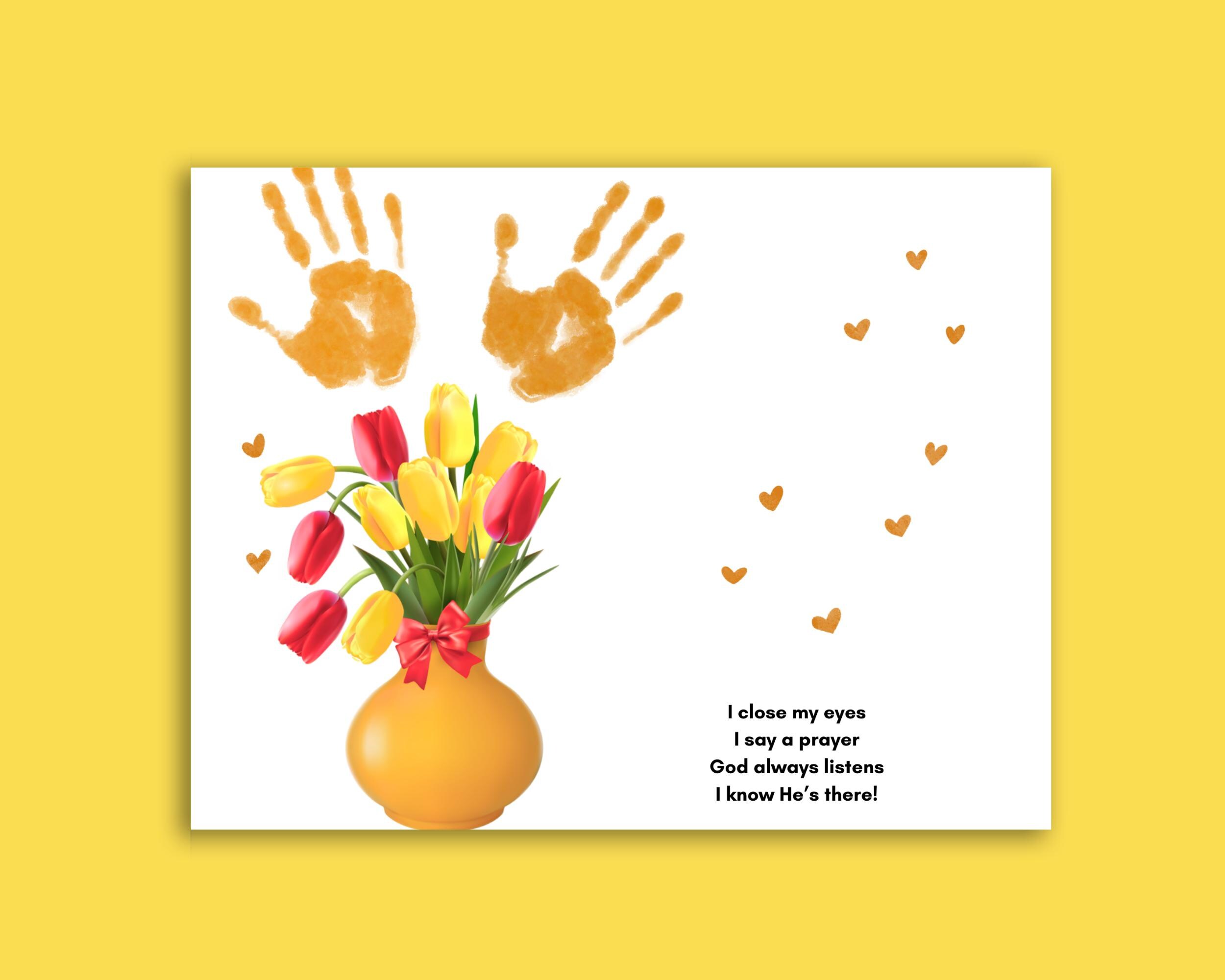 Handprint Art, God's Love, Handprint Art, Handprint Craft Keepsake ...