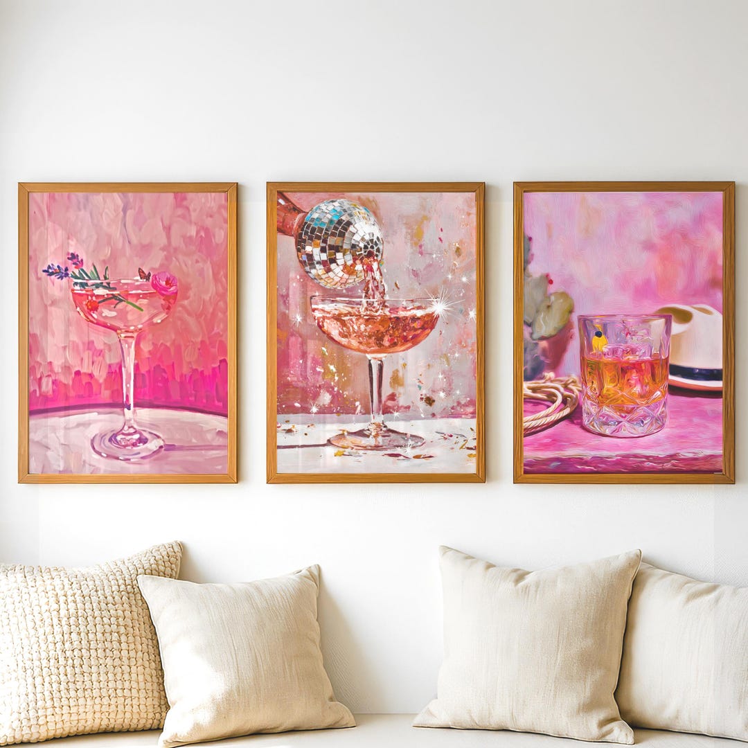 Food Art Set, Colorful Culinary Wall Print, Modern Kitchen Poster ...