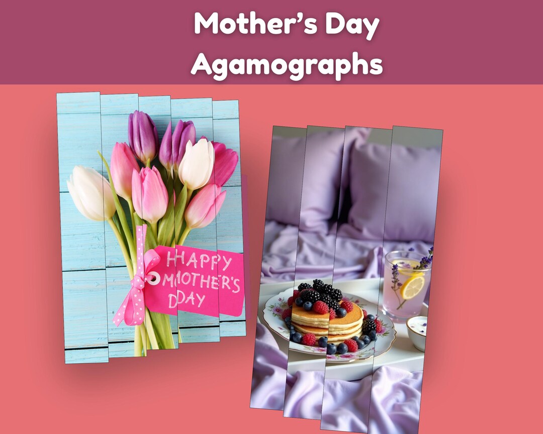 Mother’s Day Agamograph Craft – 5 Printable Color Optical Illusions ...
