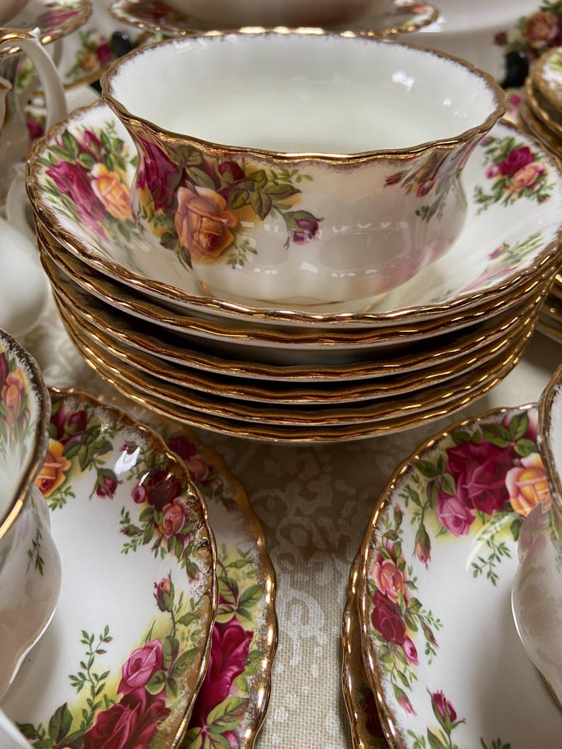 Royal Albert Old Country Roses Dinner Set - Etsy