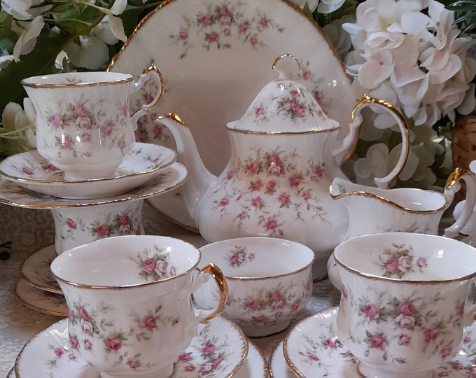 Royal Albert/paragon Victorian Rose Tea Set - Etsy