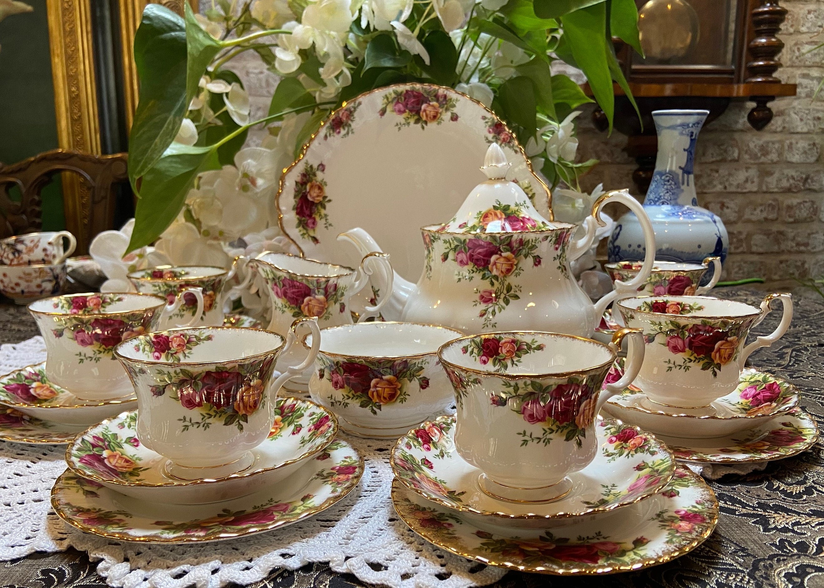 Royal Albert Old Country Roses Tea Set - Etsy