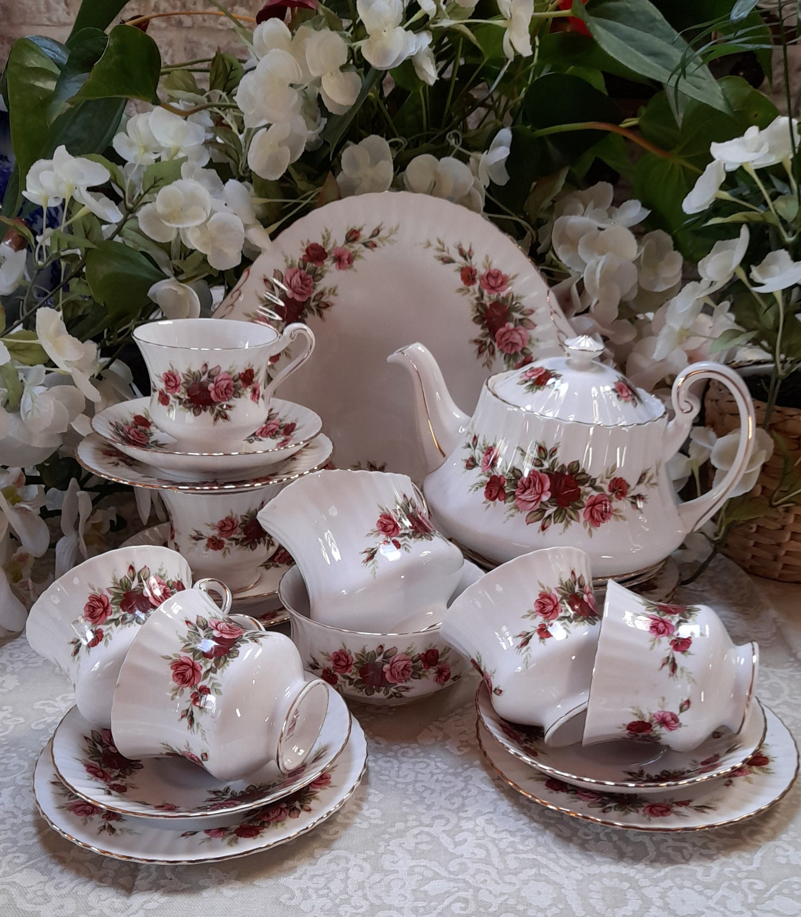 Vintage Paragon "english Rose" Tea Set - Etsy