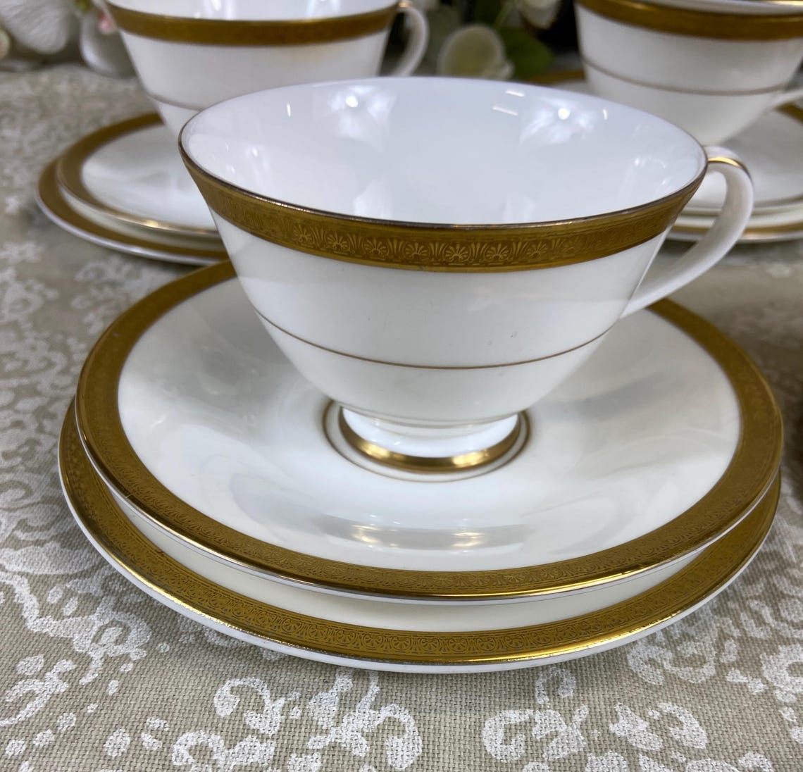 Vintage Royal Doulton Royal Gold Tea Set - Etsy