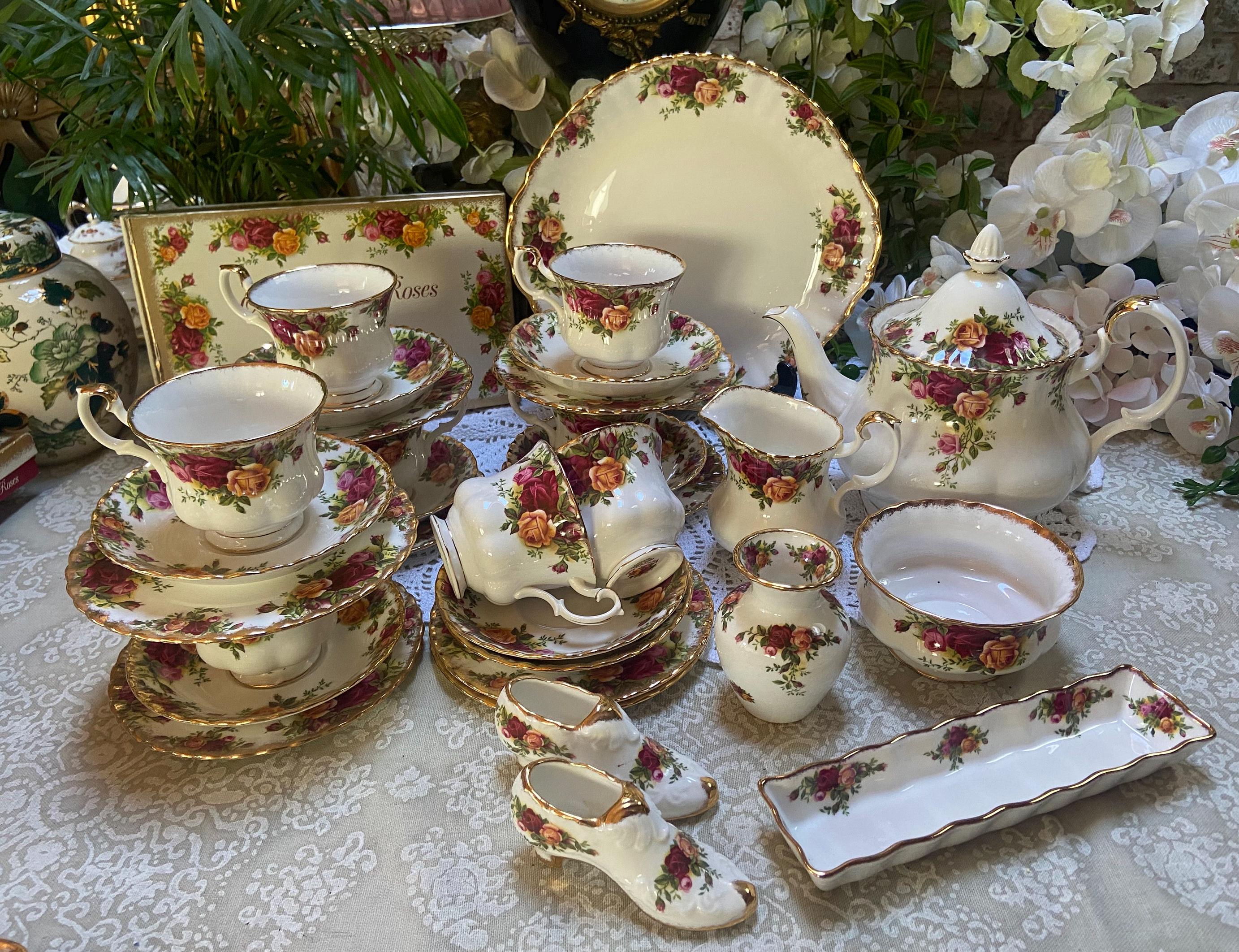Royal Albert “old Country Roses “ Tea Set - Etsy