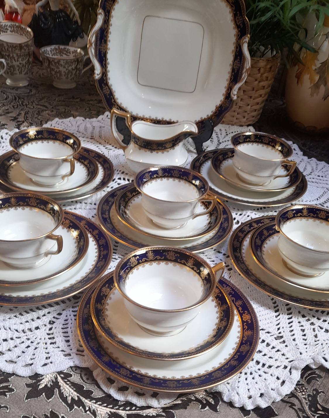 An Antique Aynsley Tea Set - Etsy