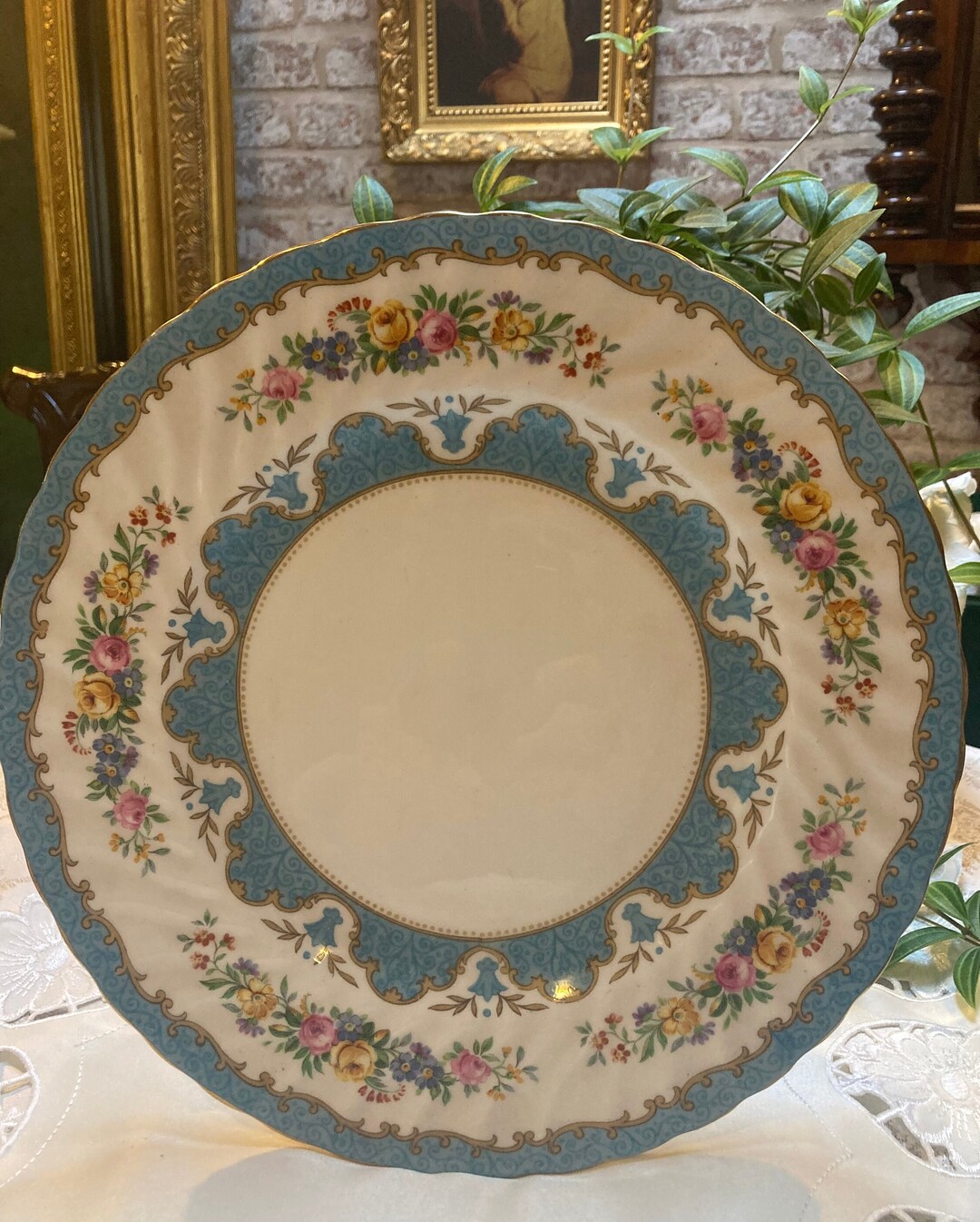 Large Crown Staffordshire Plate - Etsy