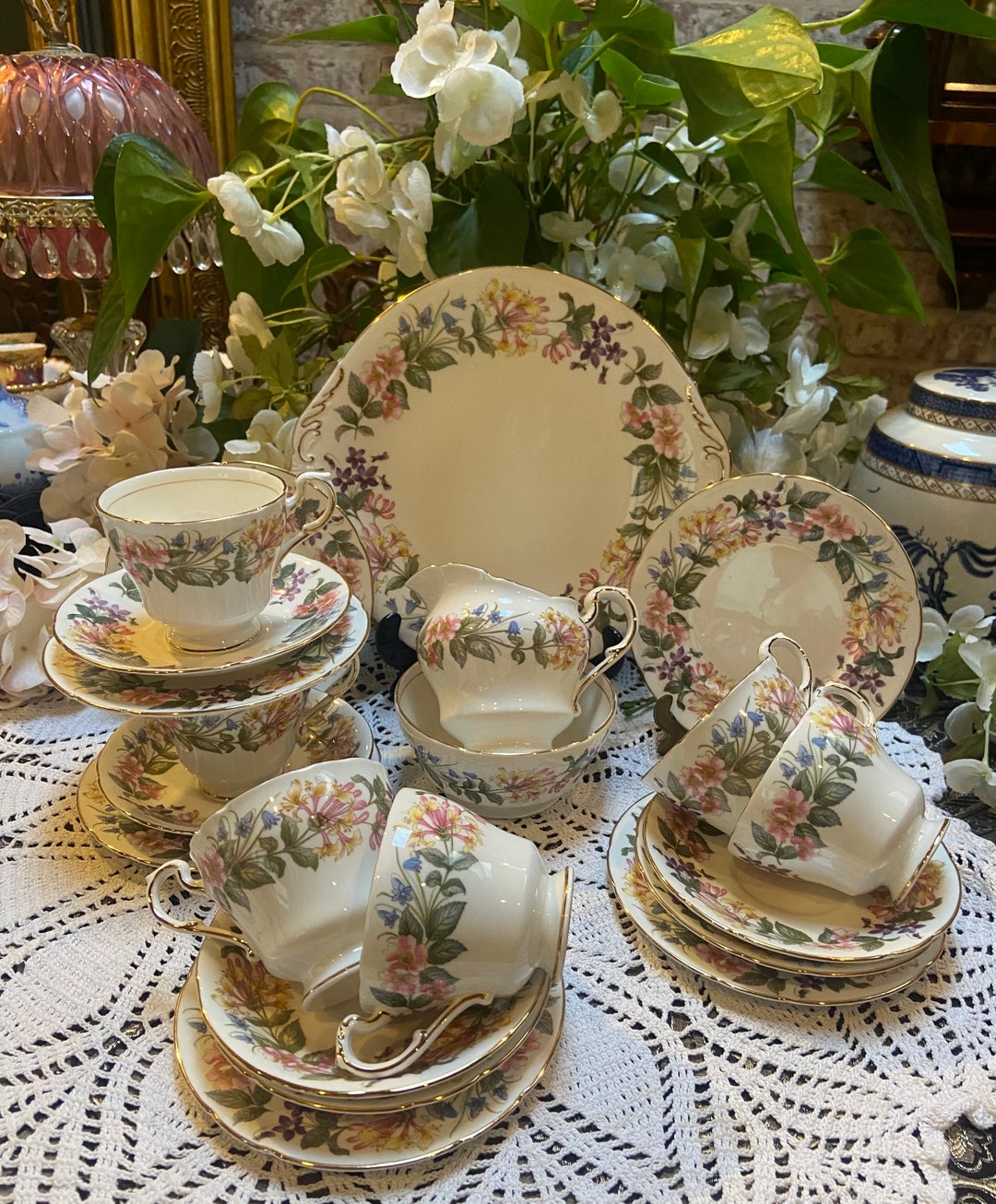 Vintage Paragon “country Lane” Tea Set - Etsy