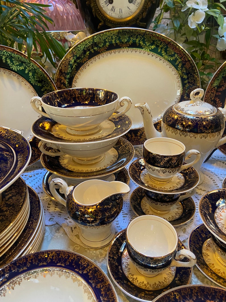 An Antique Myott Dinner Set - Etsy