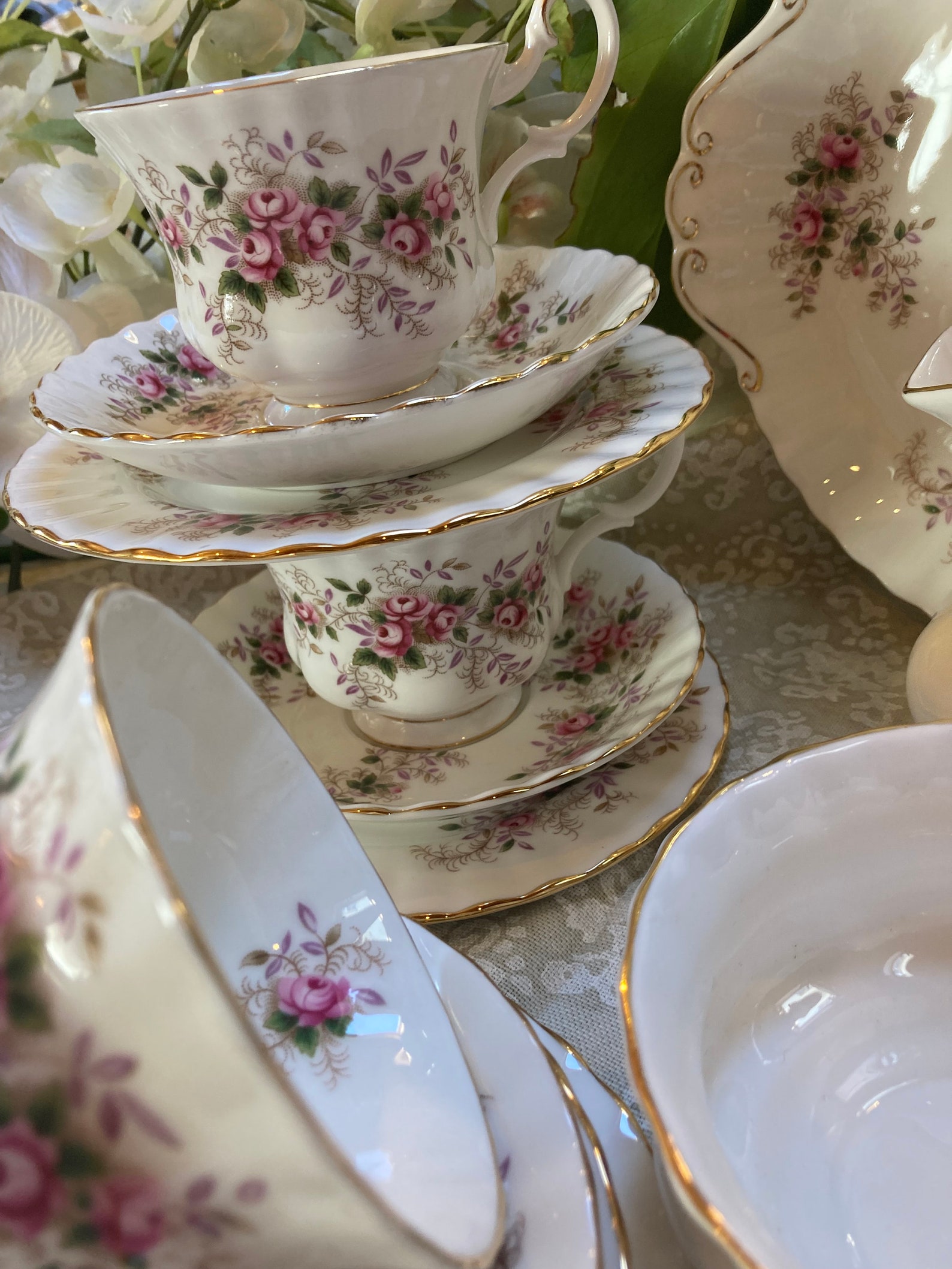 Royal Albert “lavender Rose “ Tea Set - Etsy