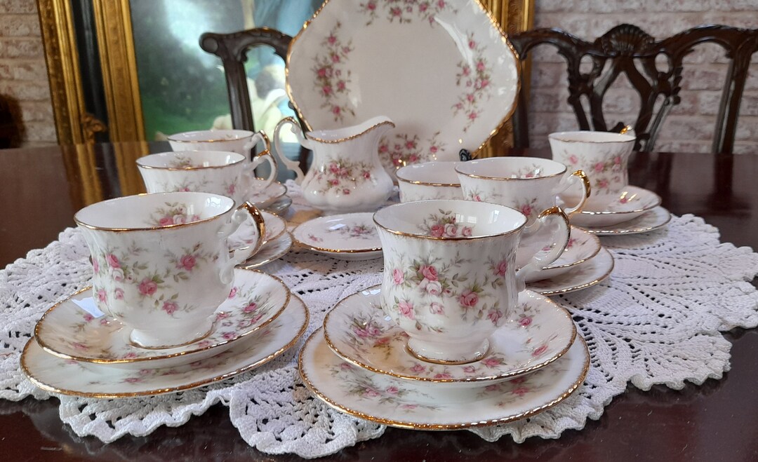 Royal Albert Paragon Victorian Rose Tea Set - Etsy
