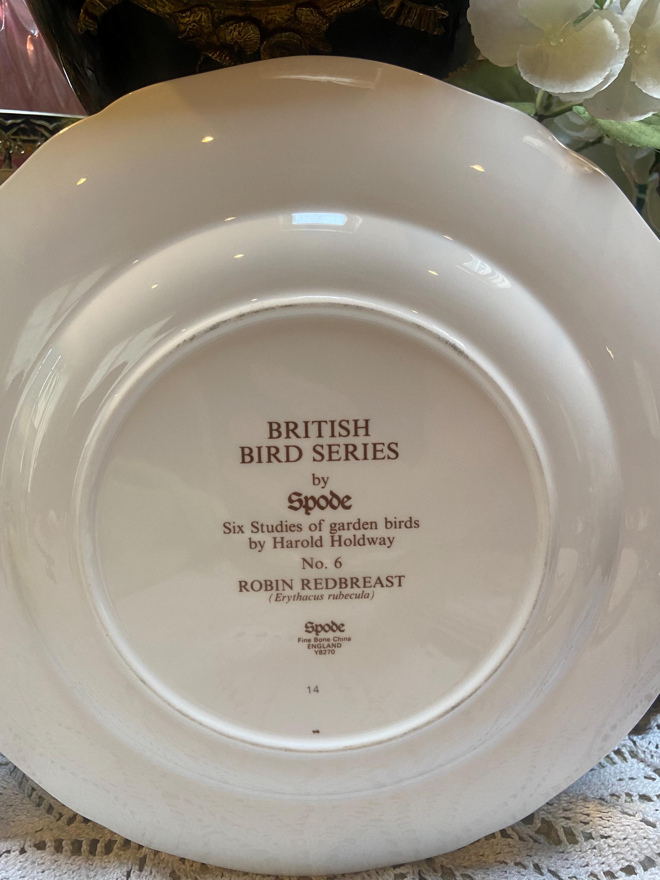Spode British Bird Series Plate Robin Redbreast - Etsy