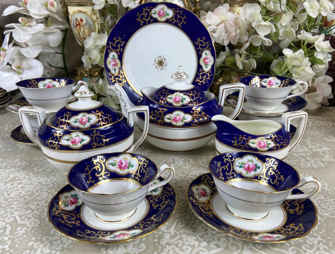 An Antique Victorian Tea Set - Etsy