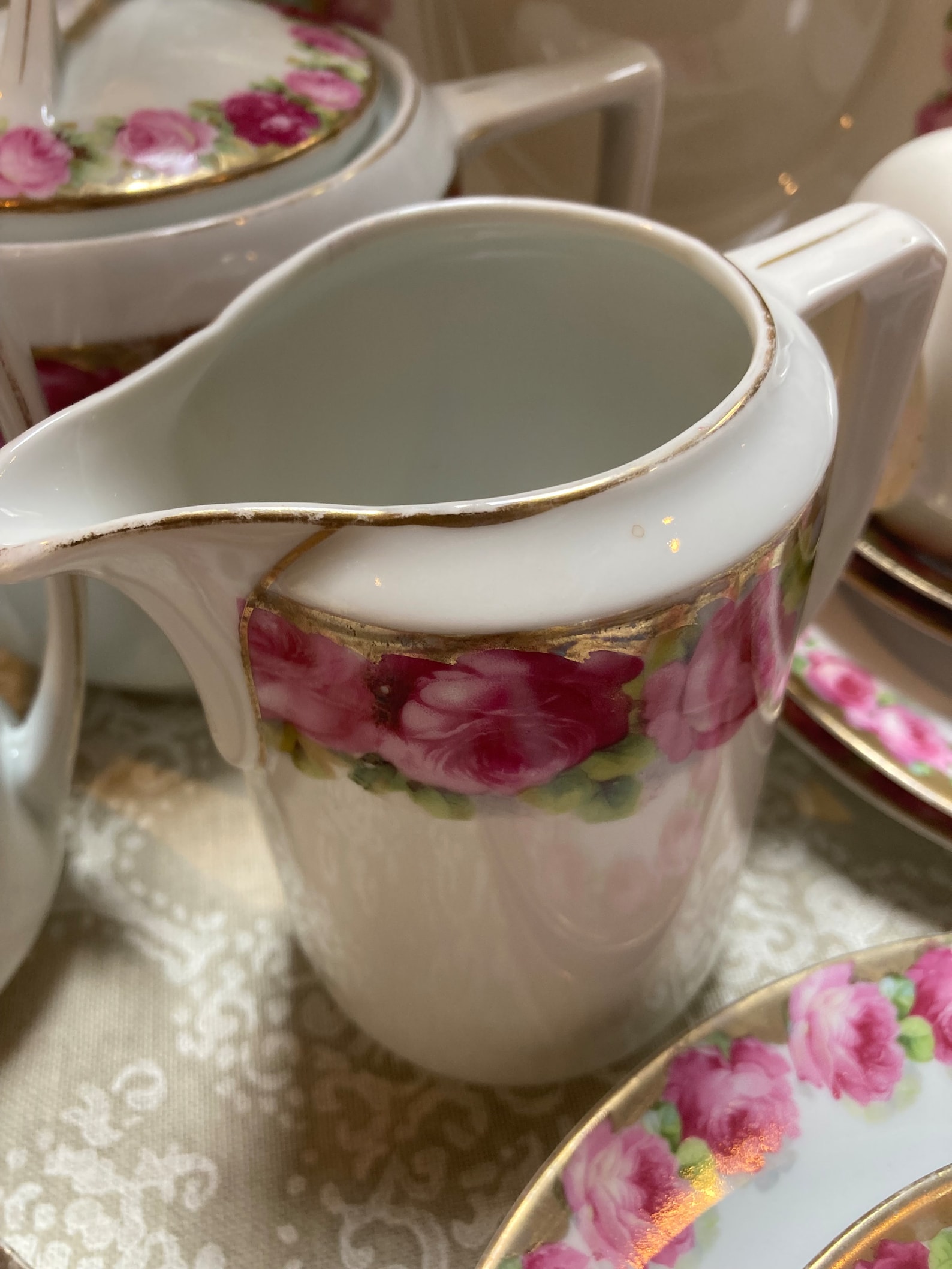 Vintage Rose Tea Set - Etsy
