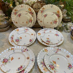 6 Vintage Dinner and Salad Plates - Etsy