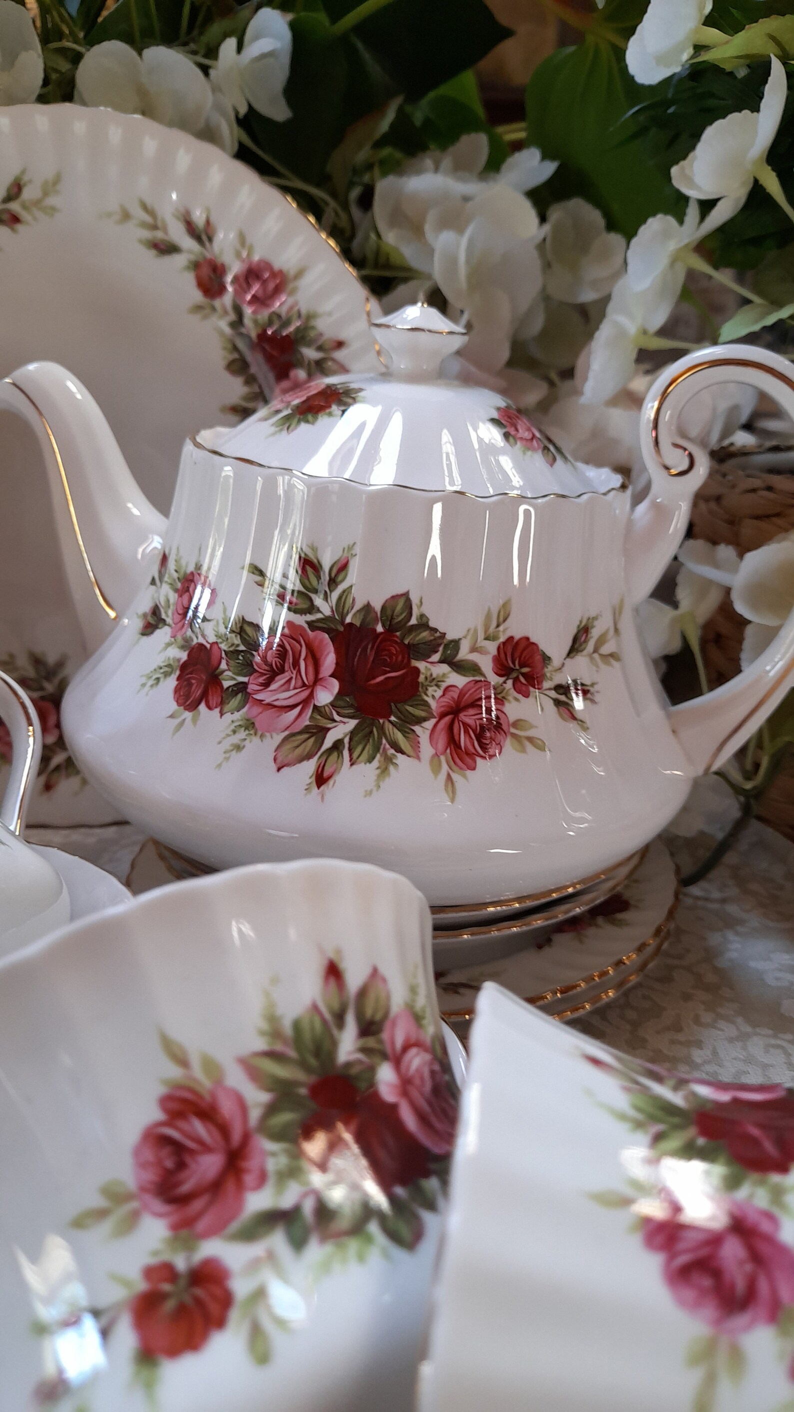 Vintage Paragon "english Rose" Tea Set - Etsy