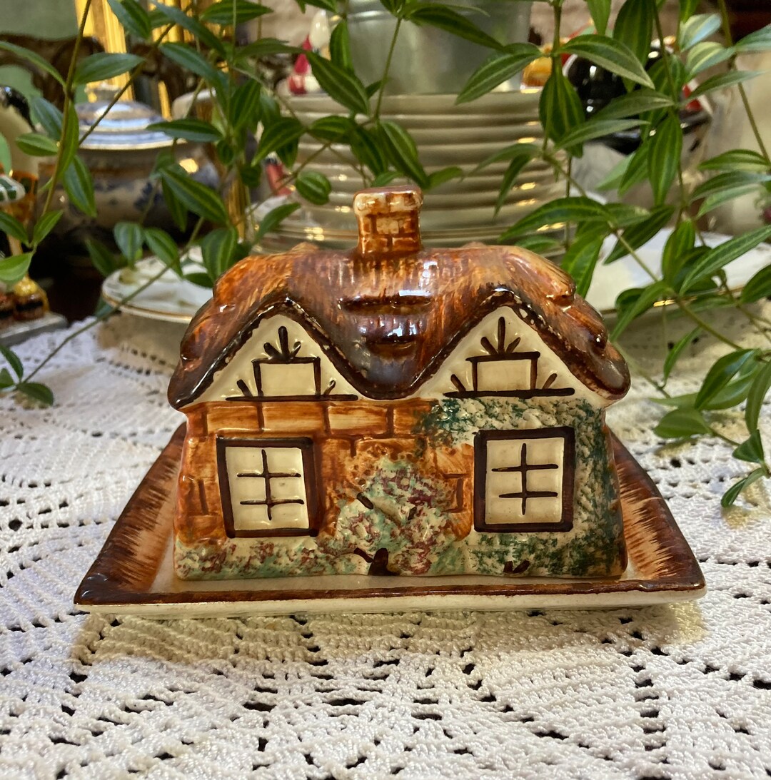 Vintage Cottageware Butter Cheese Dish - Etsy