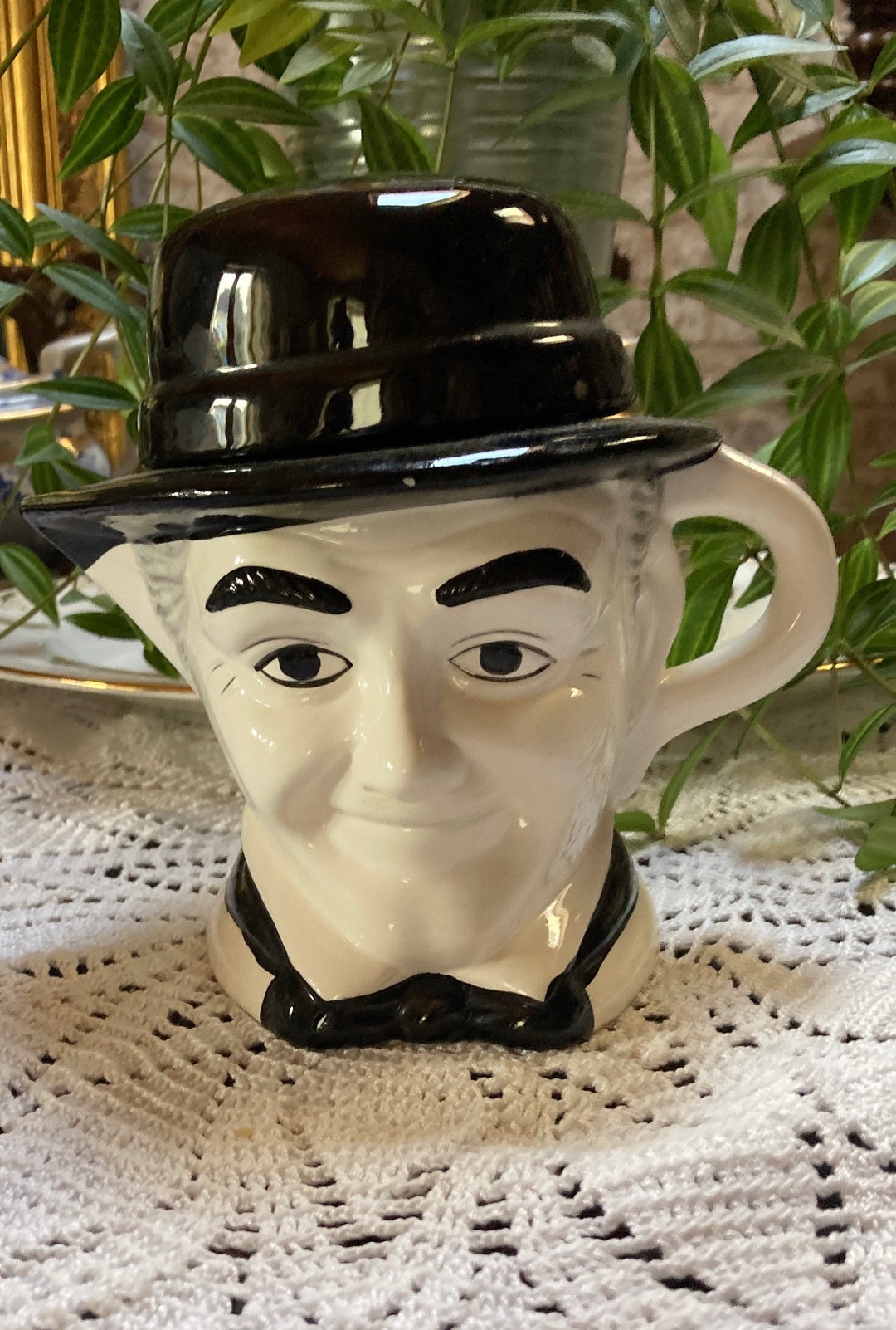 Vintage Charlie Chaplin Tea Pot - Etsy
