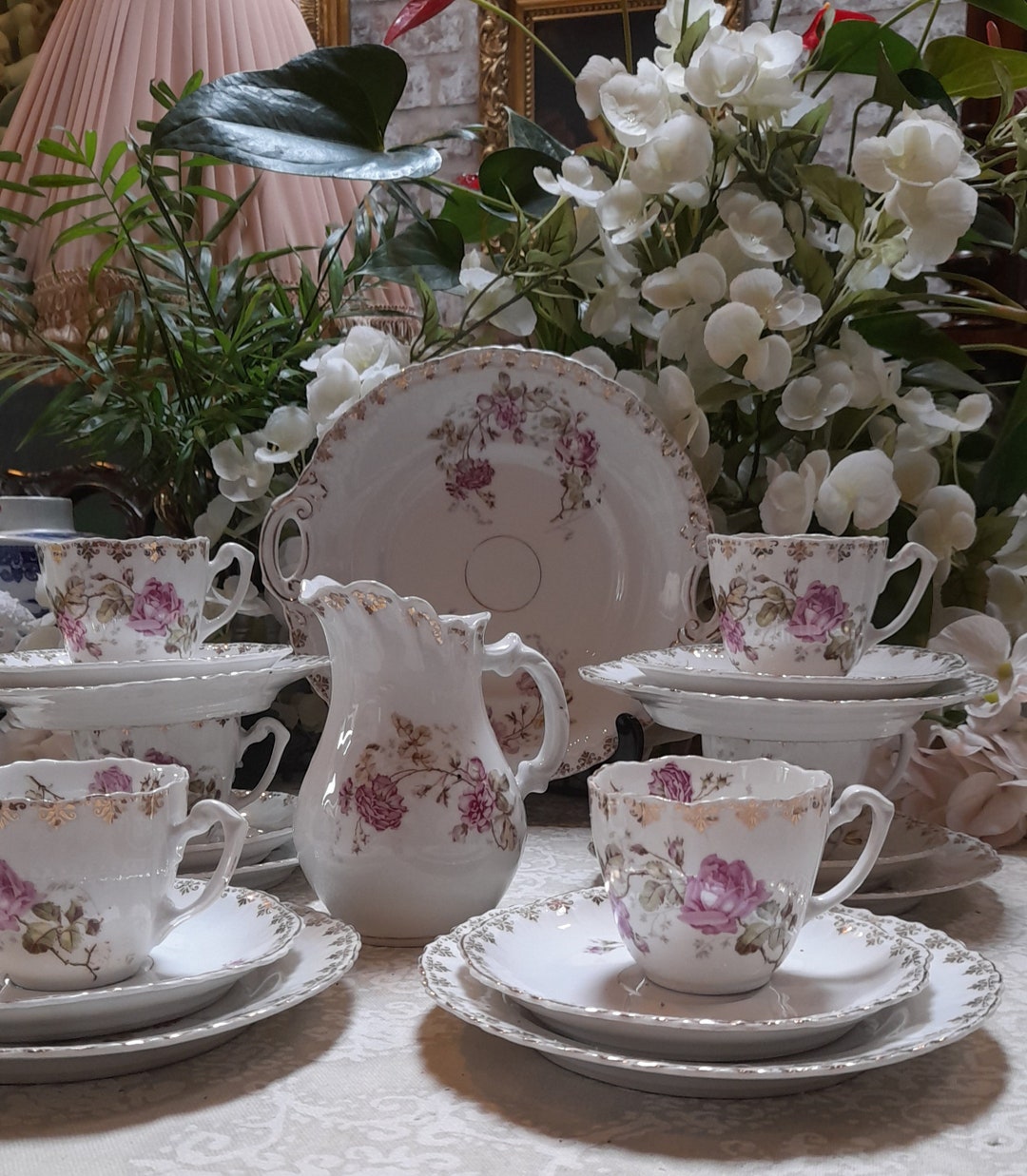 An Antique KPM Germany Tea Set - Etsy