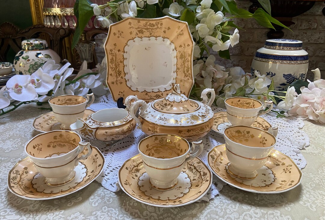 An Antique Tea Set - Etsy