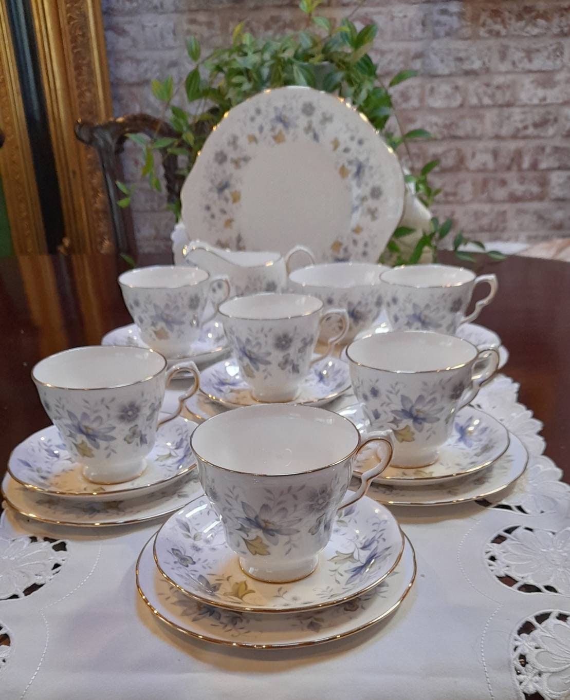 Colclough rhapsody in Blue Tea Set - Etsy UK