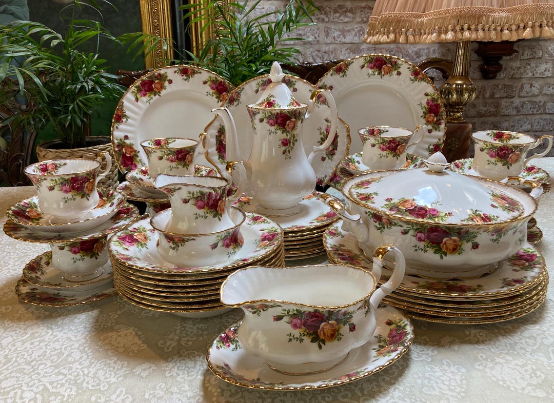 Royal Albert Old Country Roses Dinner/ Tea Set - Etsy
