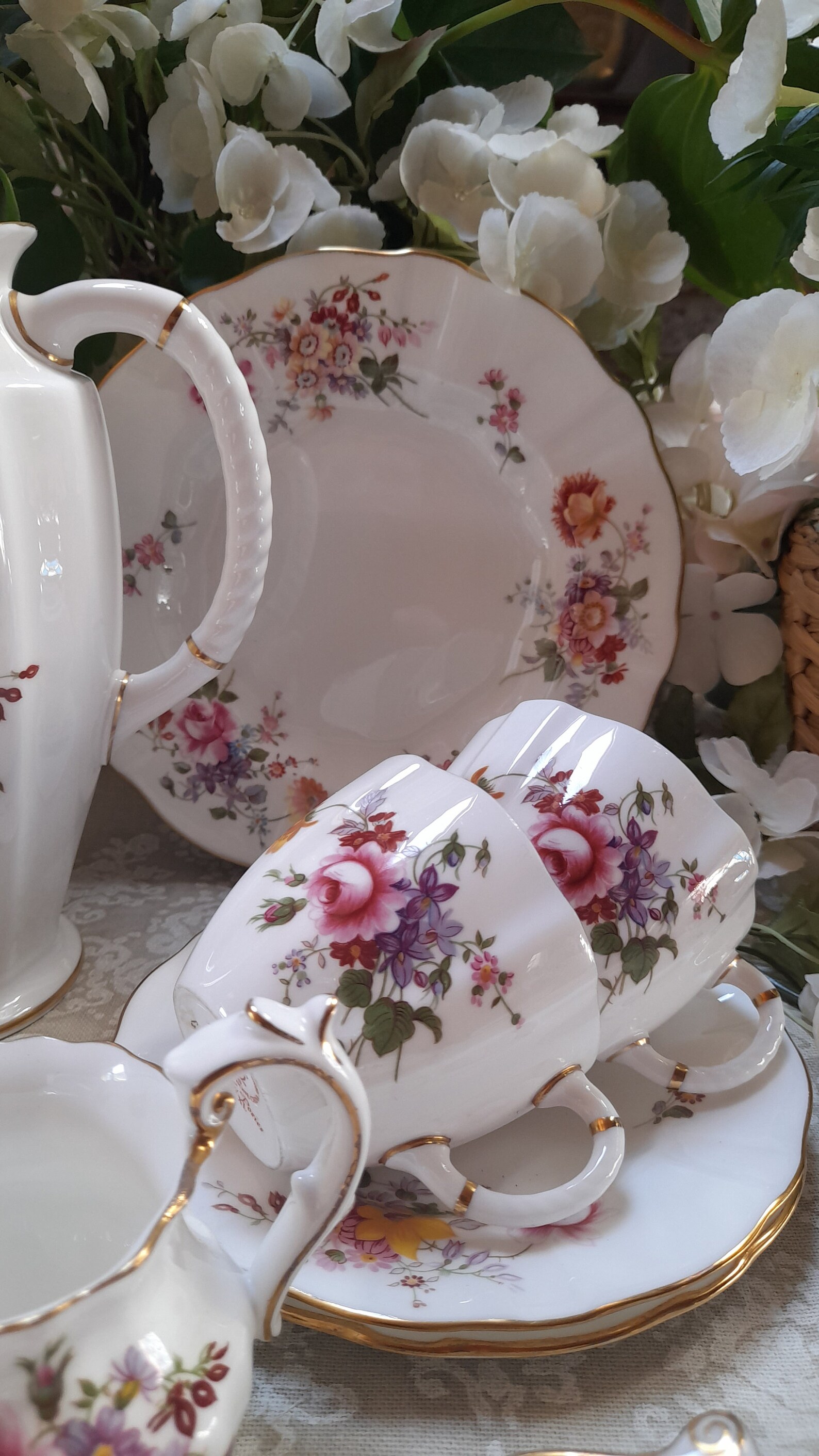 Royal Crown Derby "derby Posies " Tea Set - Etsy