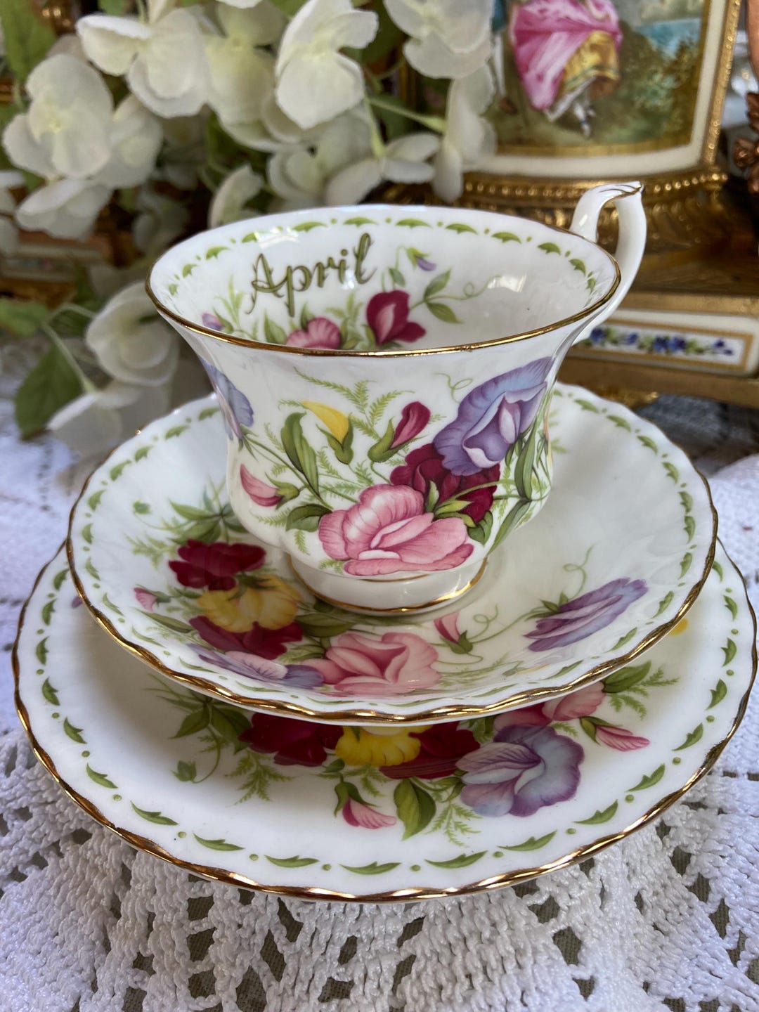 Royal Albert Flowers of the Month Series "april" - Etsy