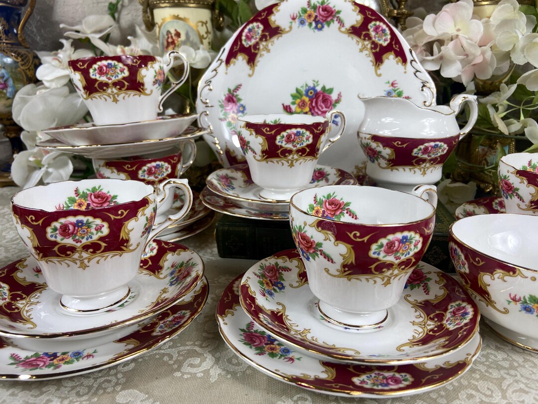 An Antique Paragon Tea Set - Etsy