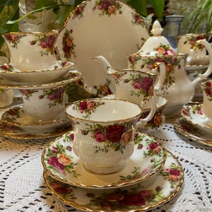 Royal Albert Old Country Roses Tea Set - Etsy