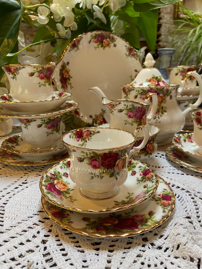 Royal Albert Old Country Roses Tea Set - Etsy