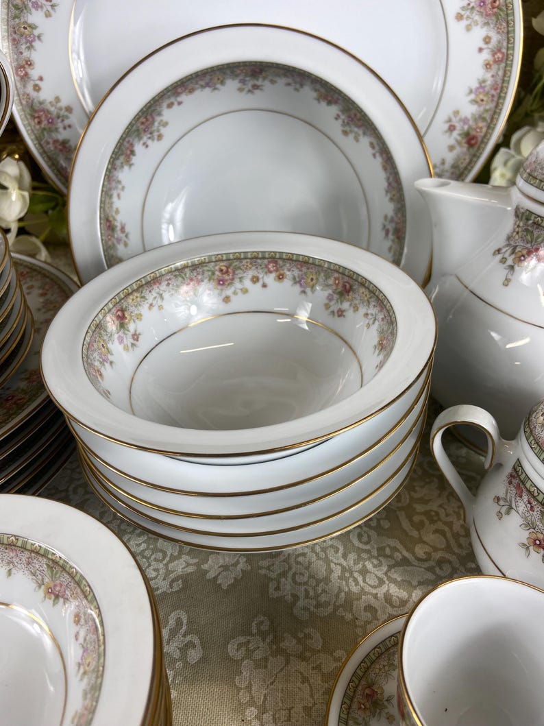 Vintage Noritake Ireland Morning Jewel Dinner Set - Etsy