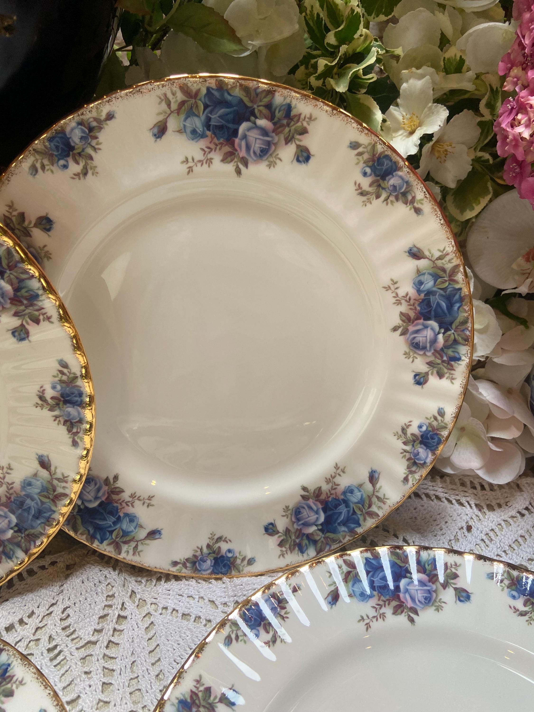 Royal Albert Moonlight Rose Dinner Plates - Etsy