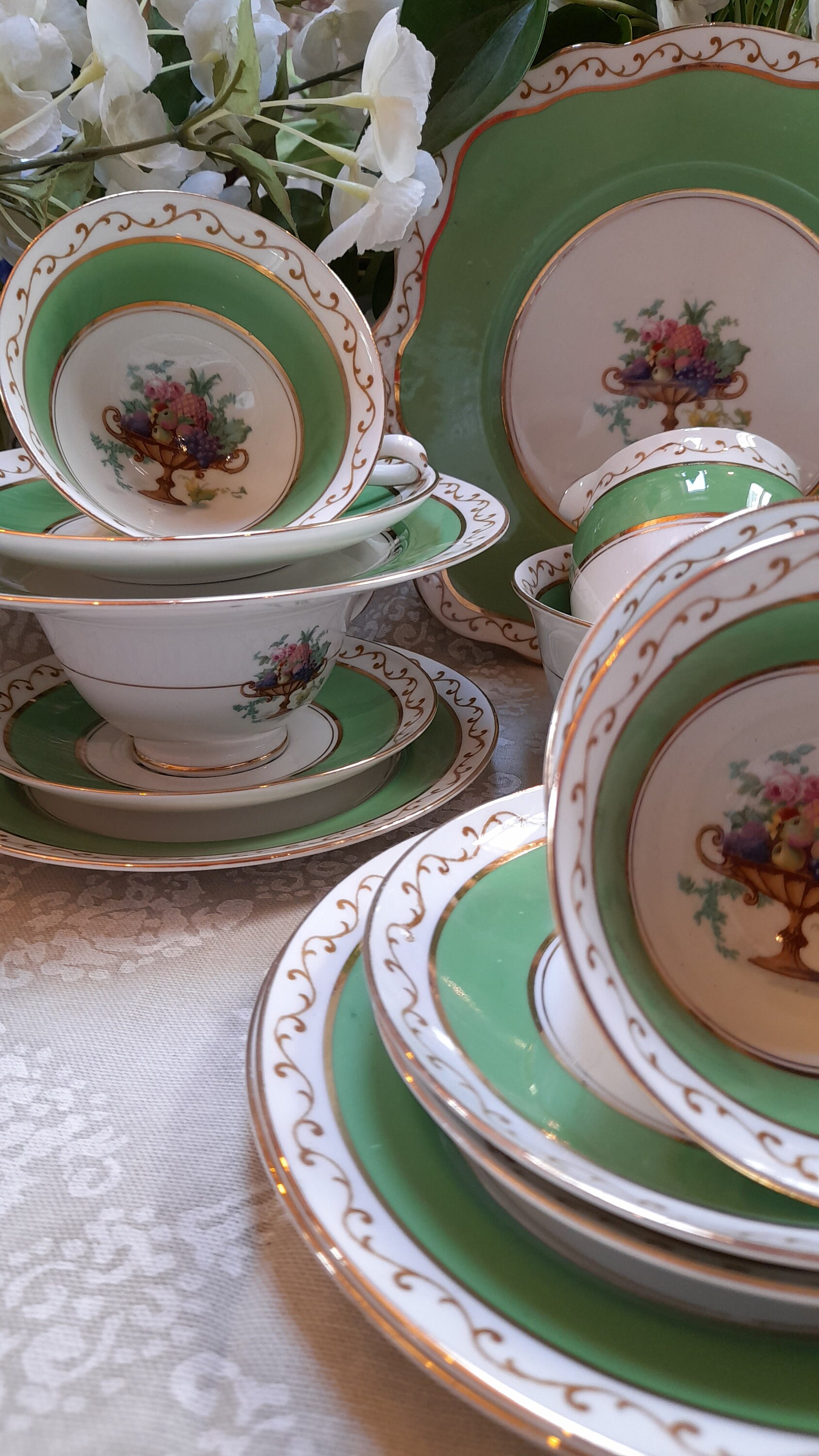 An Antique Foley Tea Set - Etsy UK